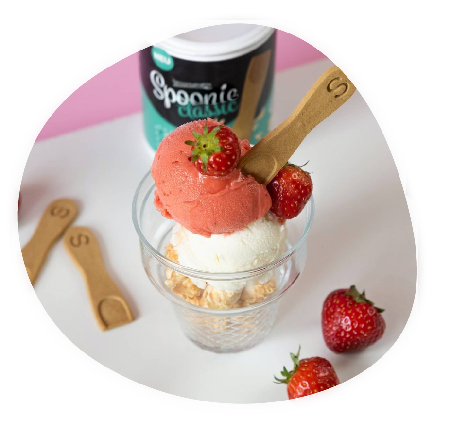 Edible Ice Cream Spoons, Oat Flavour (~400 pcs) | Stroodles - Eco Tableware