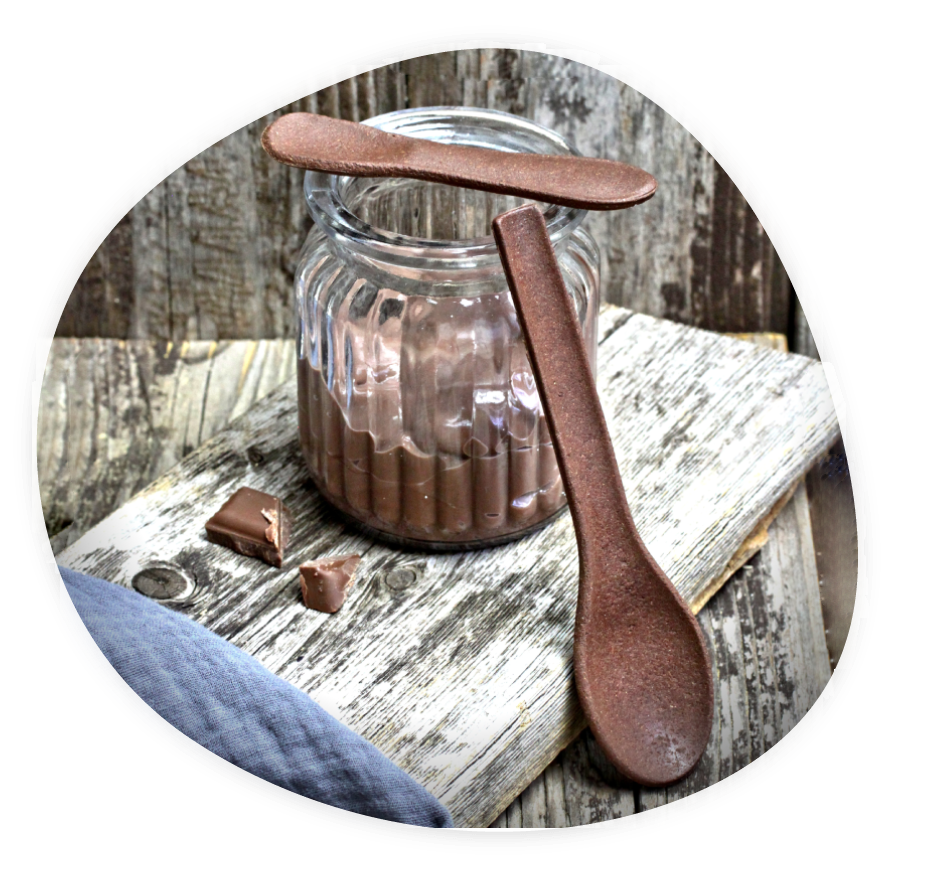 10 Edible Spoons Cocoa | Stroodles - The Pasta Straws