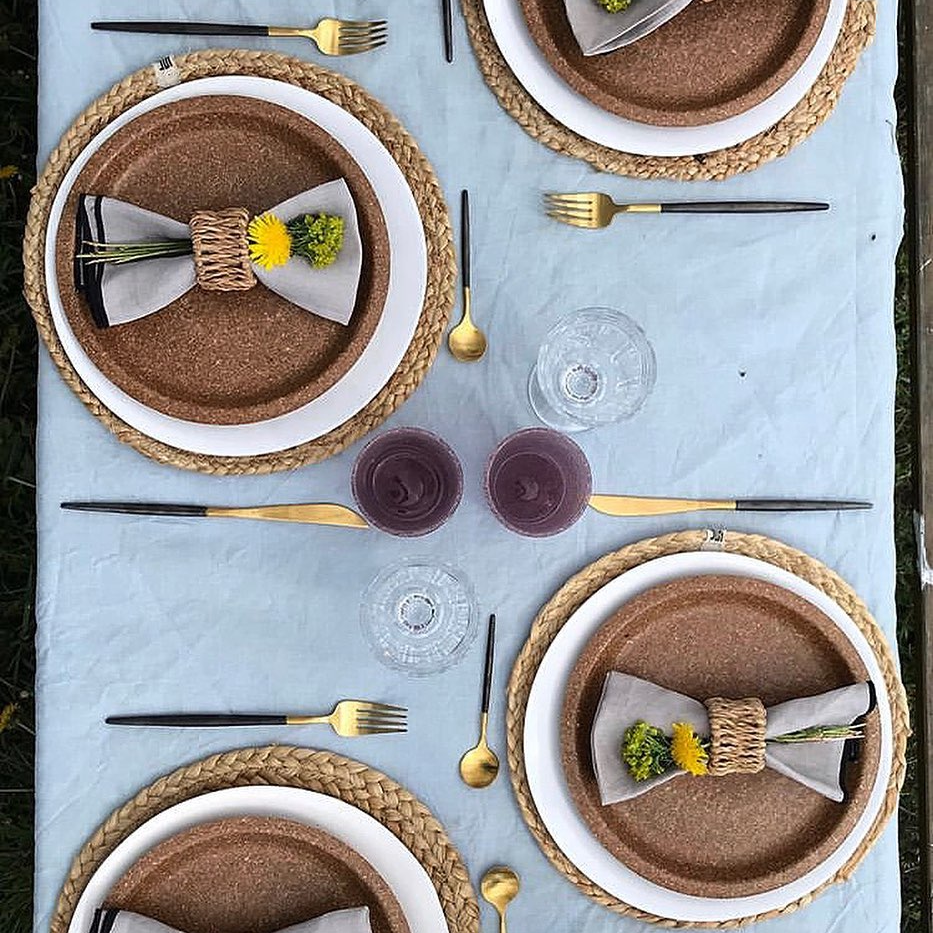 100 Edible Plates (Ø 24cm) | Stroodles - Eco Tableware